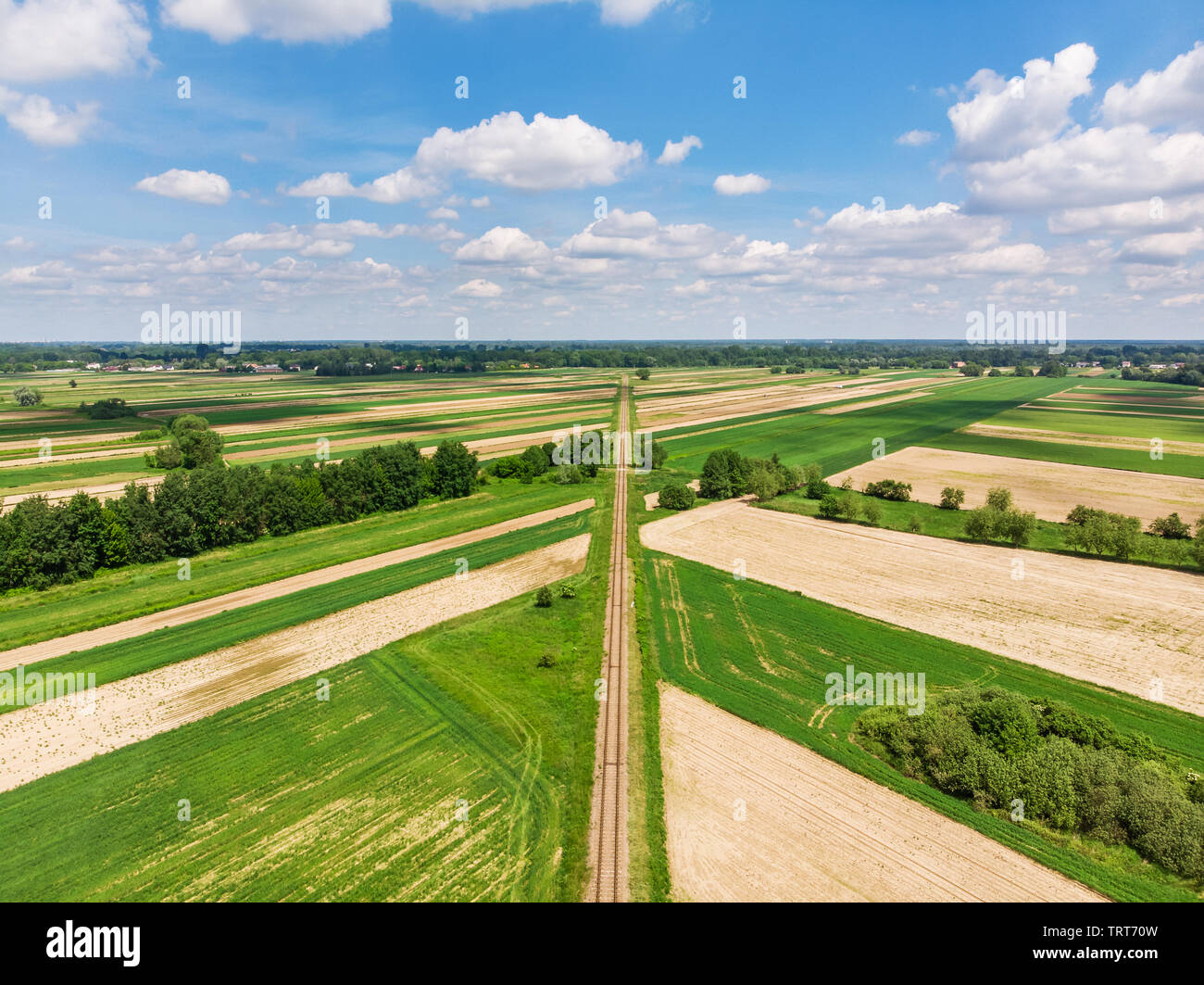 Aerial view railway track birds eye hi-res stock photography and images ...