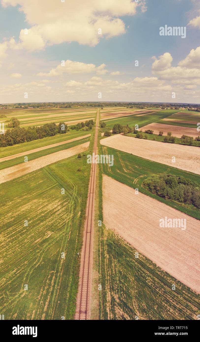 Aerial railroad hi-res stock photography and images - Alamy