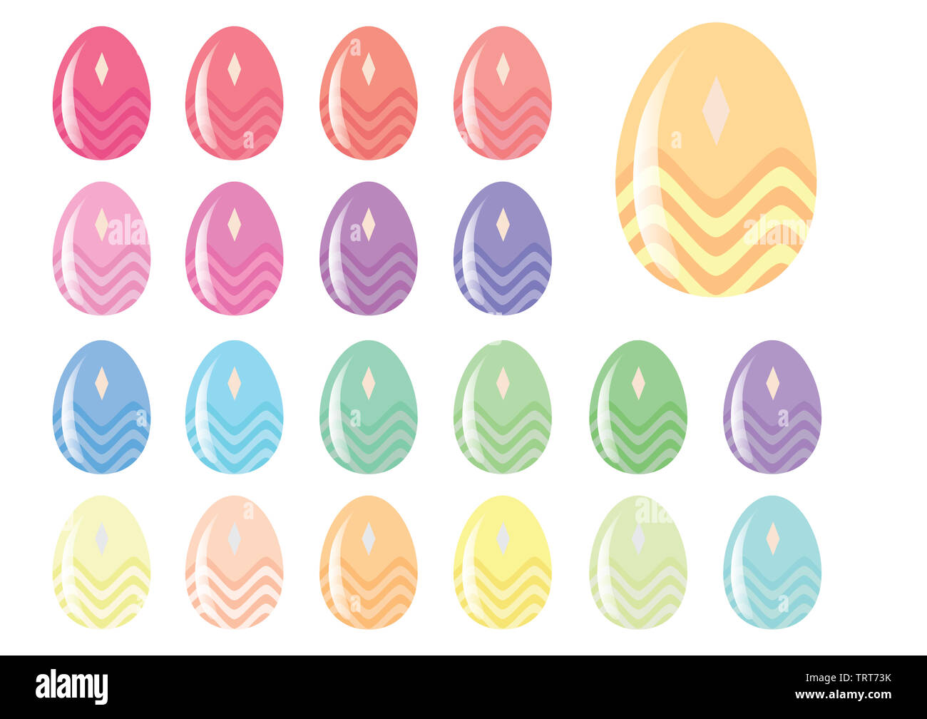 Colorful eggs pattern for Easter Day Stock Photo - Alamy