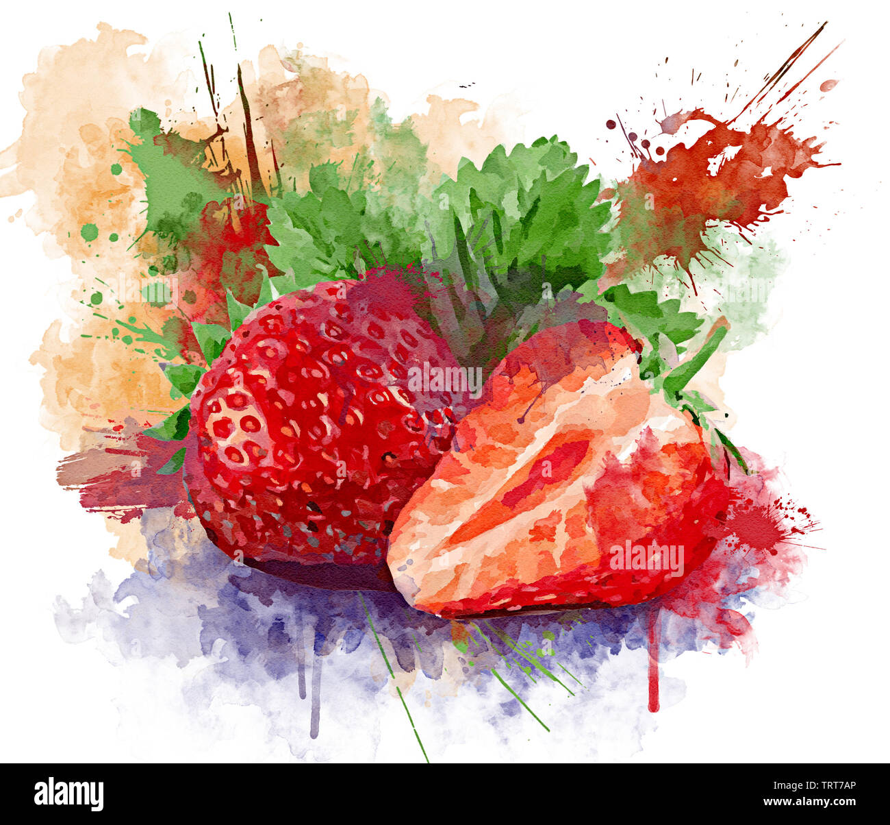 Digital art watercolor Cut Out Stock Images & Pictures - Alamy