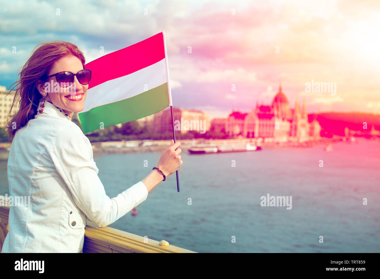 National day hungary march 15 flag hi-res stock photography and images - Alamy