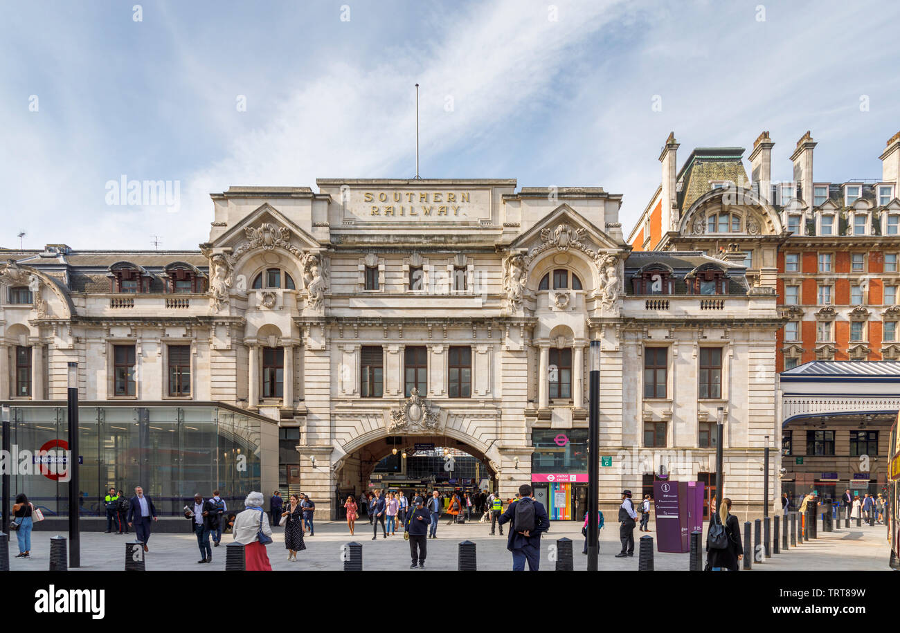 Is central london railway terminus london underground station on street ...