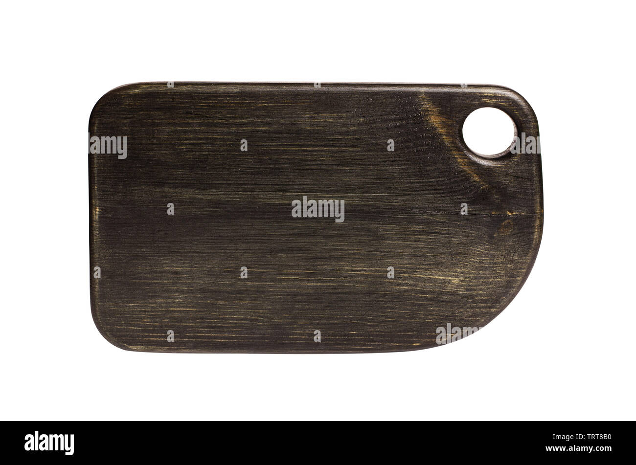 New empty wooden cutting board, isolated on white background Stock ...