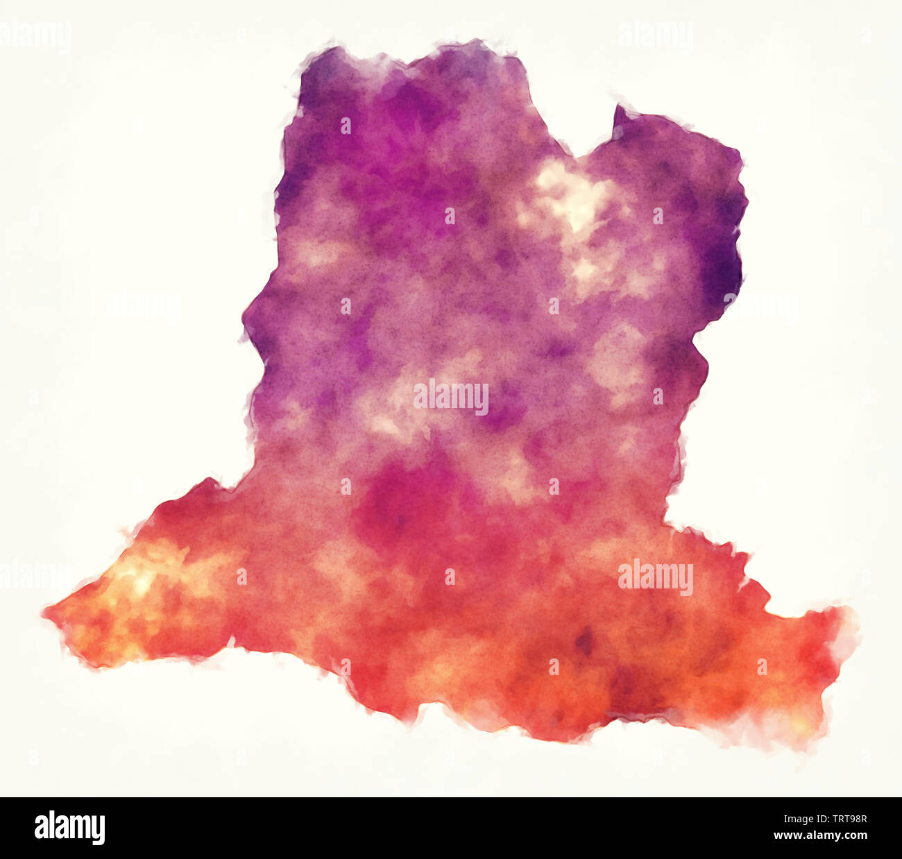 Basse kotto silhouette map hi-res stock photography and images - Alamy
