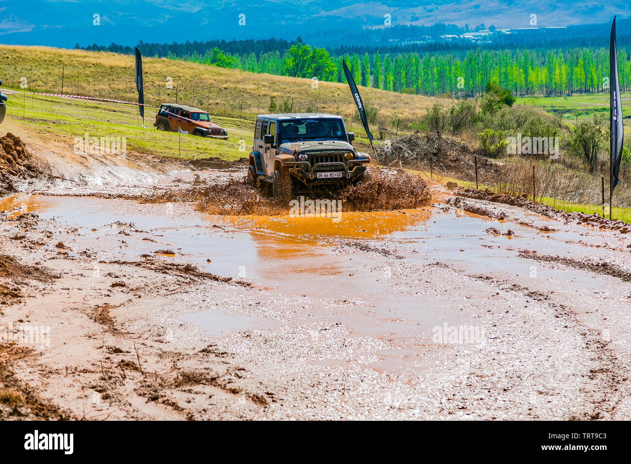 Harrismith, South Africa - October 02 2015: 4x4 Mud Driver Training at ...