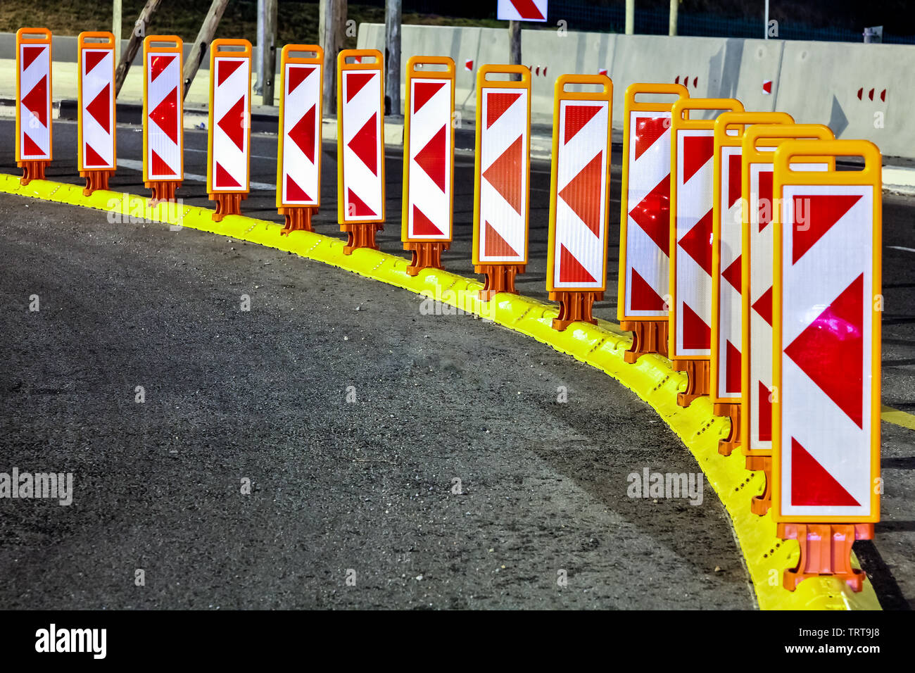Road reflectors motorway hi-res stock photography and images - Alamy
