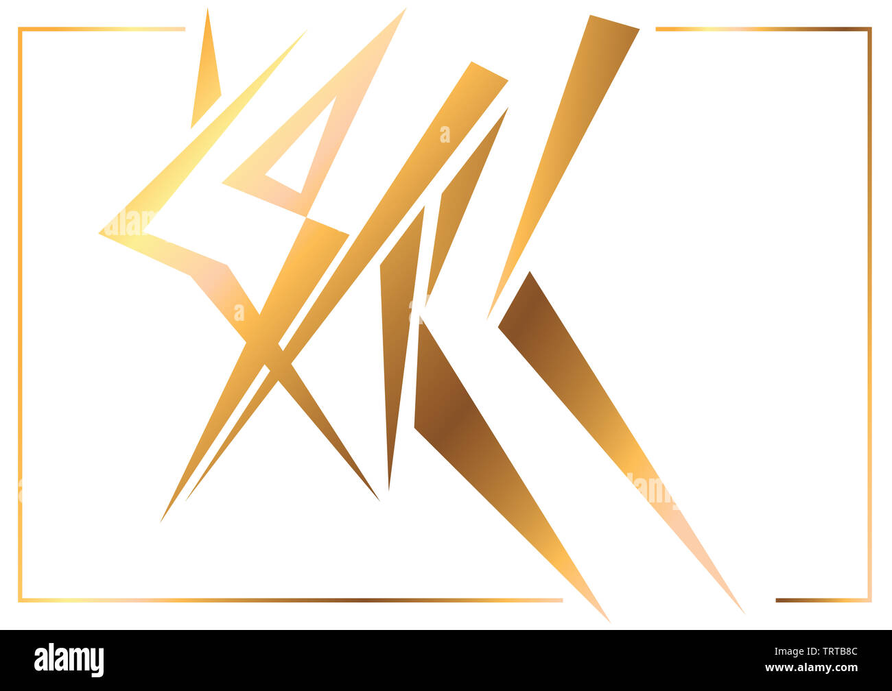 Luxurious design with golden shape. illustration Stock Photo - Alamy