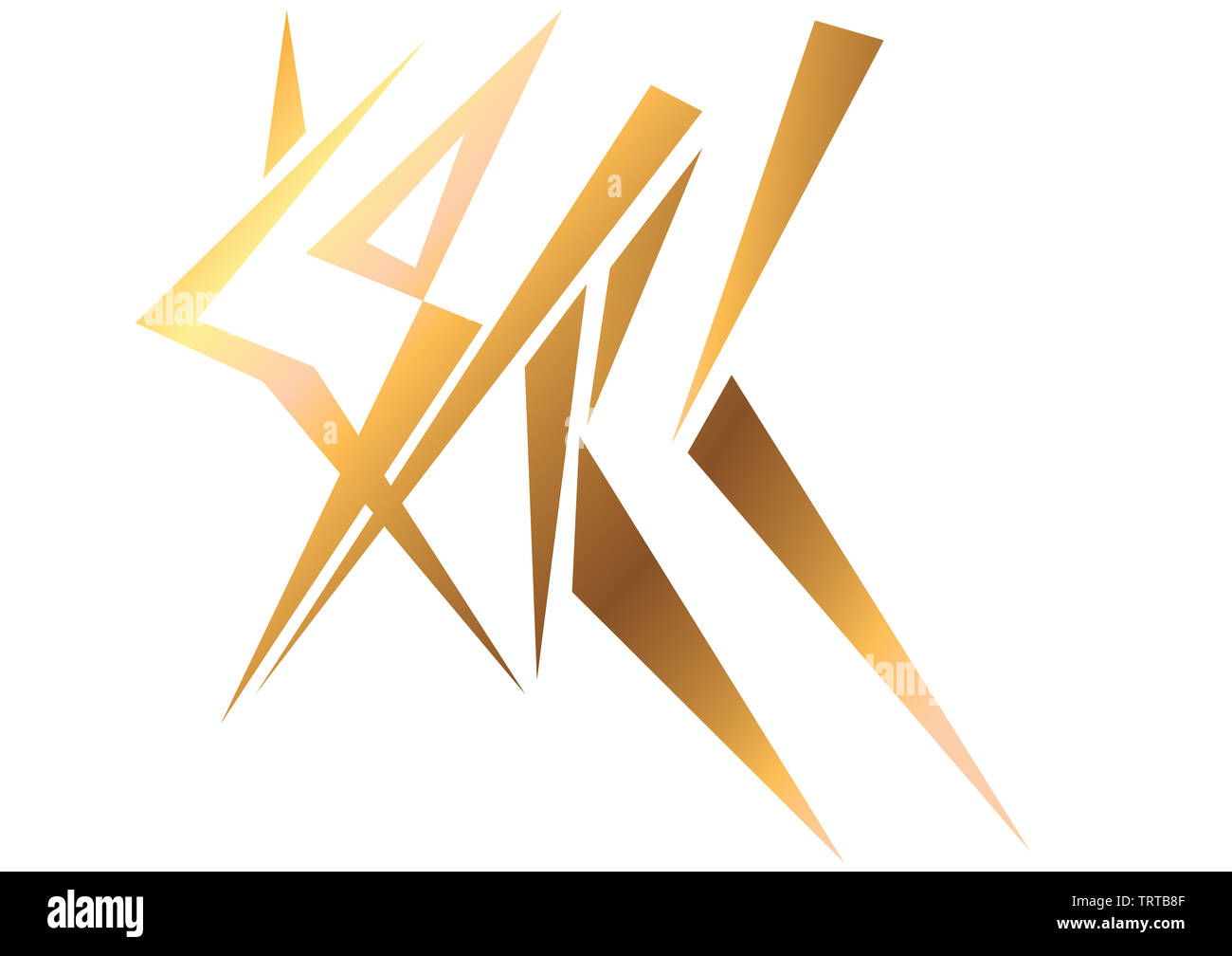 Luxurious design with golden shape. illustration Stock Photo - Alamy