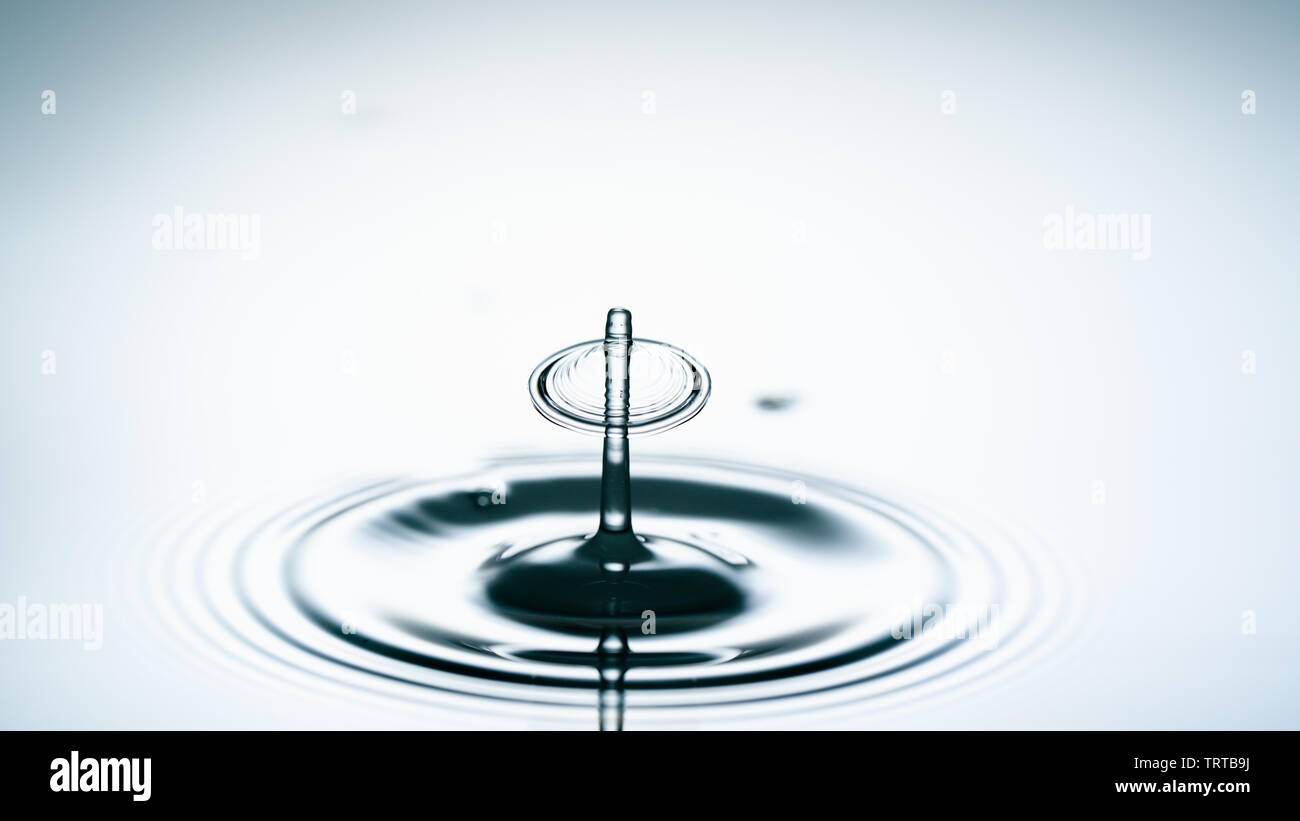 water drop collision. Water splash Stock Photo - Alamy