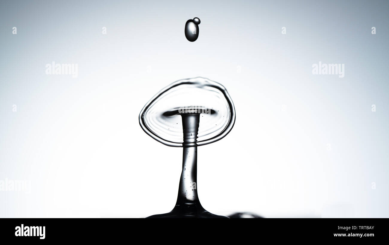 water drop collision. Water splash Stock Photo - Alamy