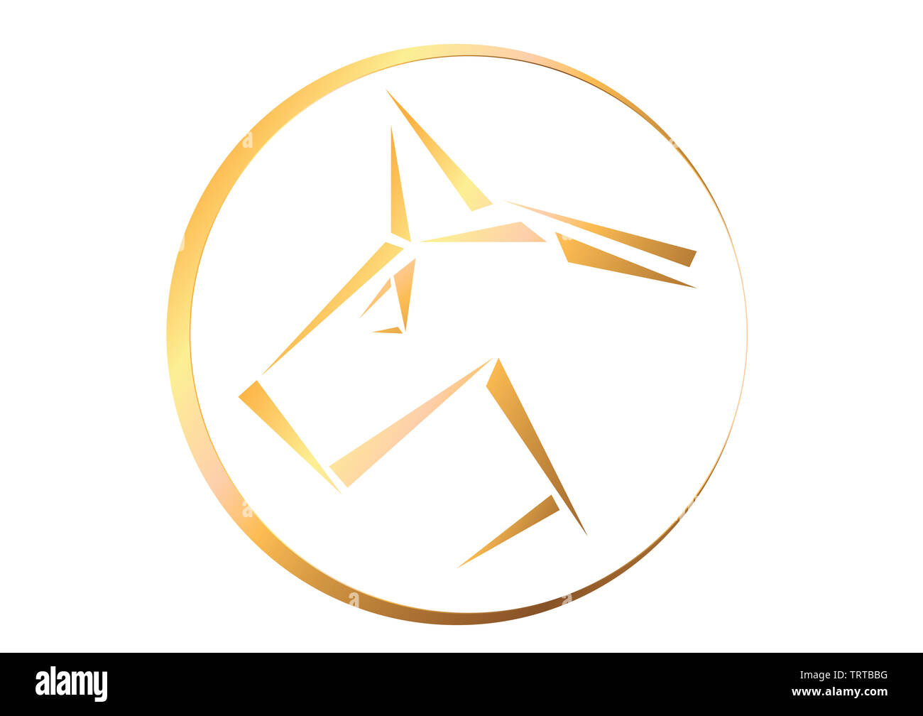 Luxurious design with golden shape. illustration Stock Photo - Alamy