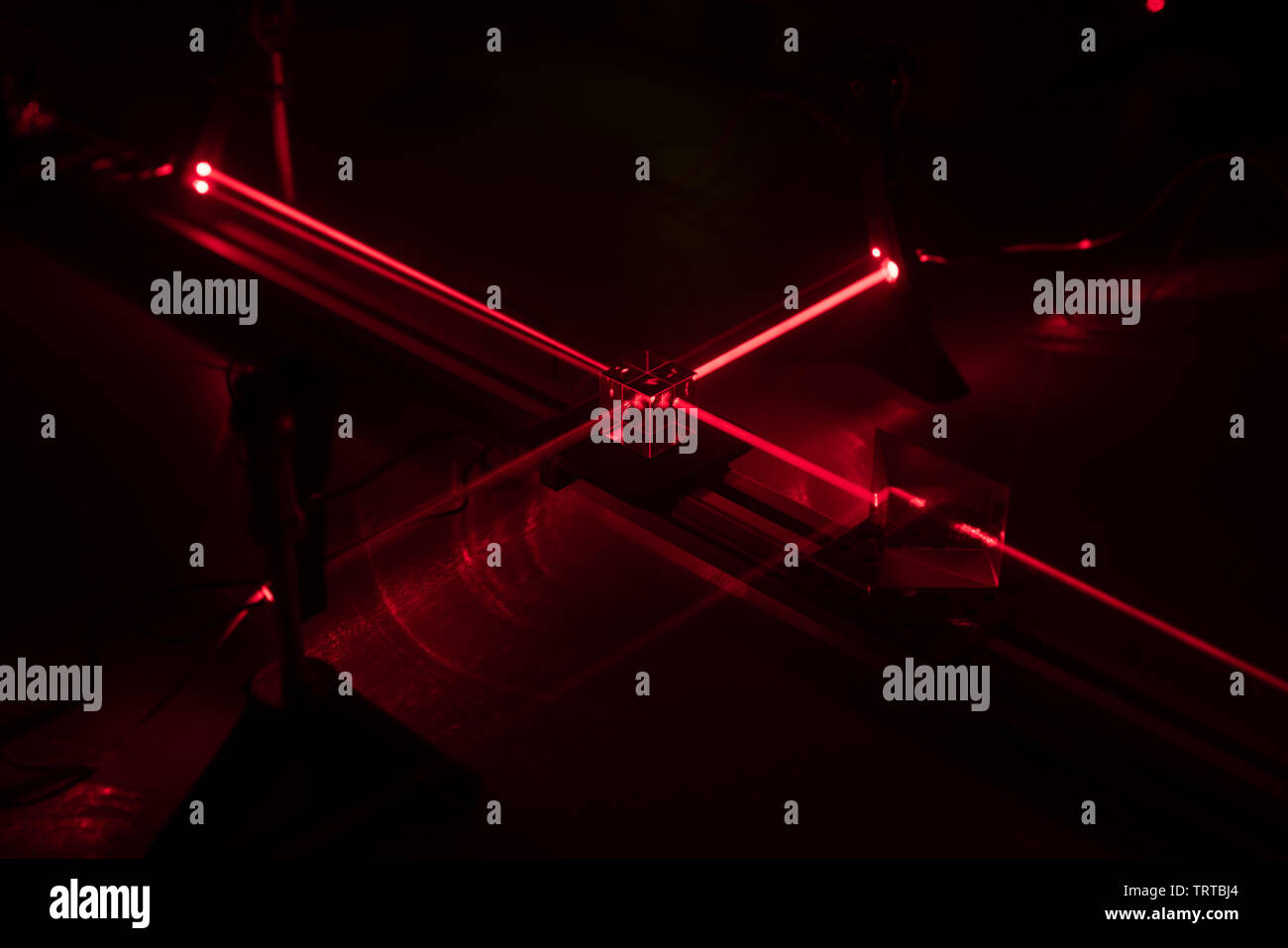 laser beam in optical laboratory Stock Photo - Alamy