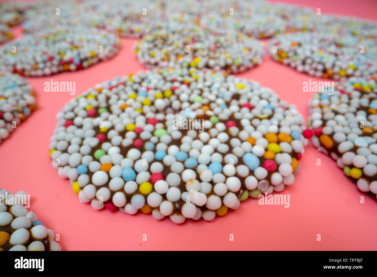 Rainbow colored cookies hi-res stock photography and images - Alamy