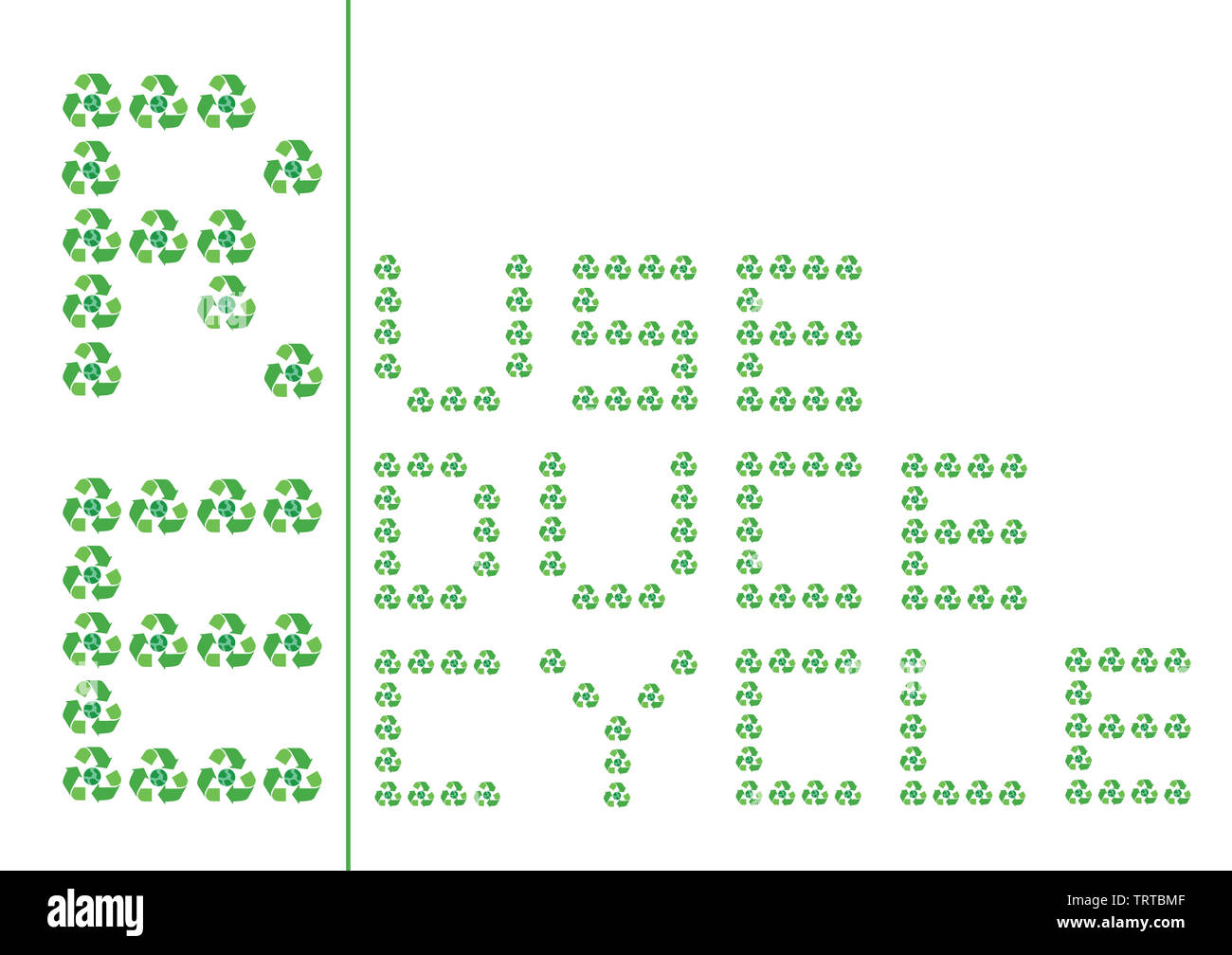 Recycle design for World Environment Day Stock Photo - Alamy