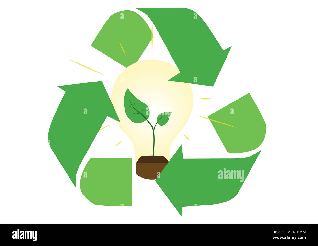 Recycle design for World Environment Day Stock Photo - Alamy
