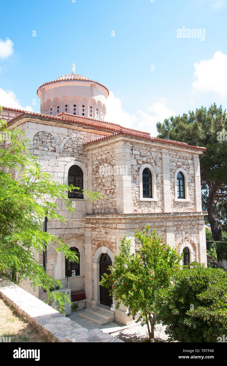 Orthodox Church on Samos Island in Greece Stock Photo - Alamy