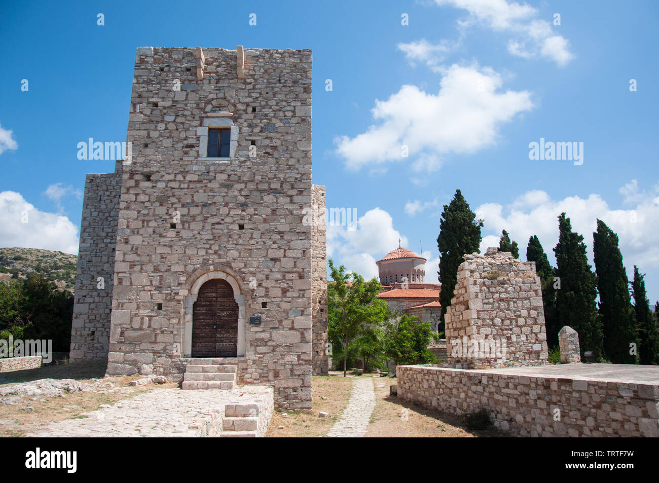 Castle of Lykourgos Logothetis on Samos island in the Aegean Sea ...