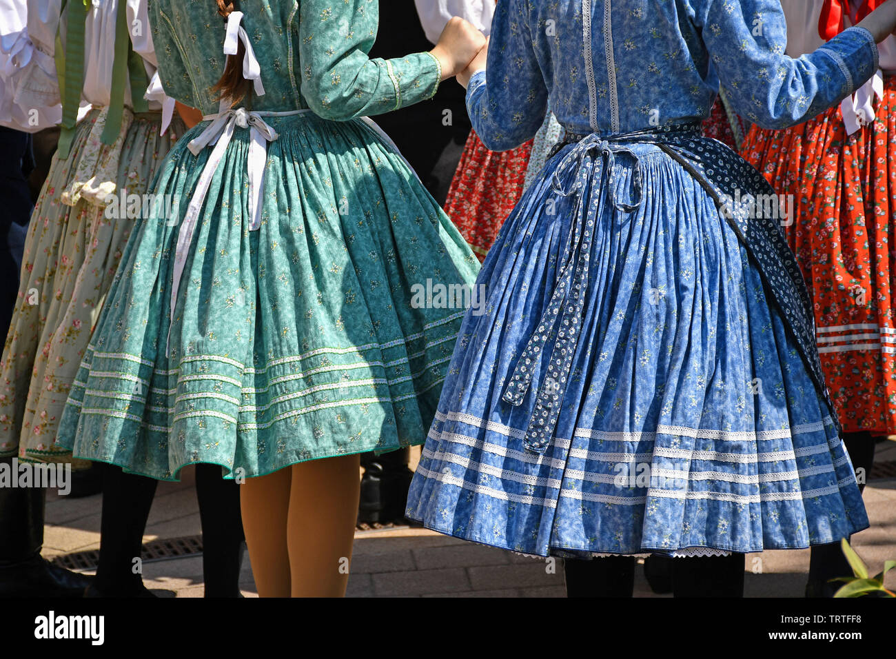 Folk dancers in traditional clothing Stock Photo - Alamy