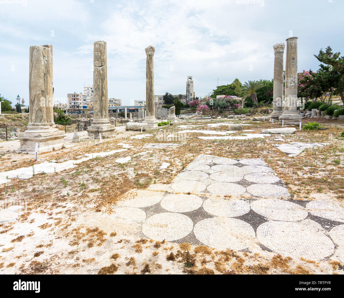 Roman mosaic pavement hi-res stock photography and images - Alamy