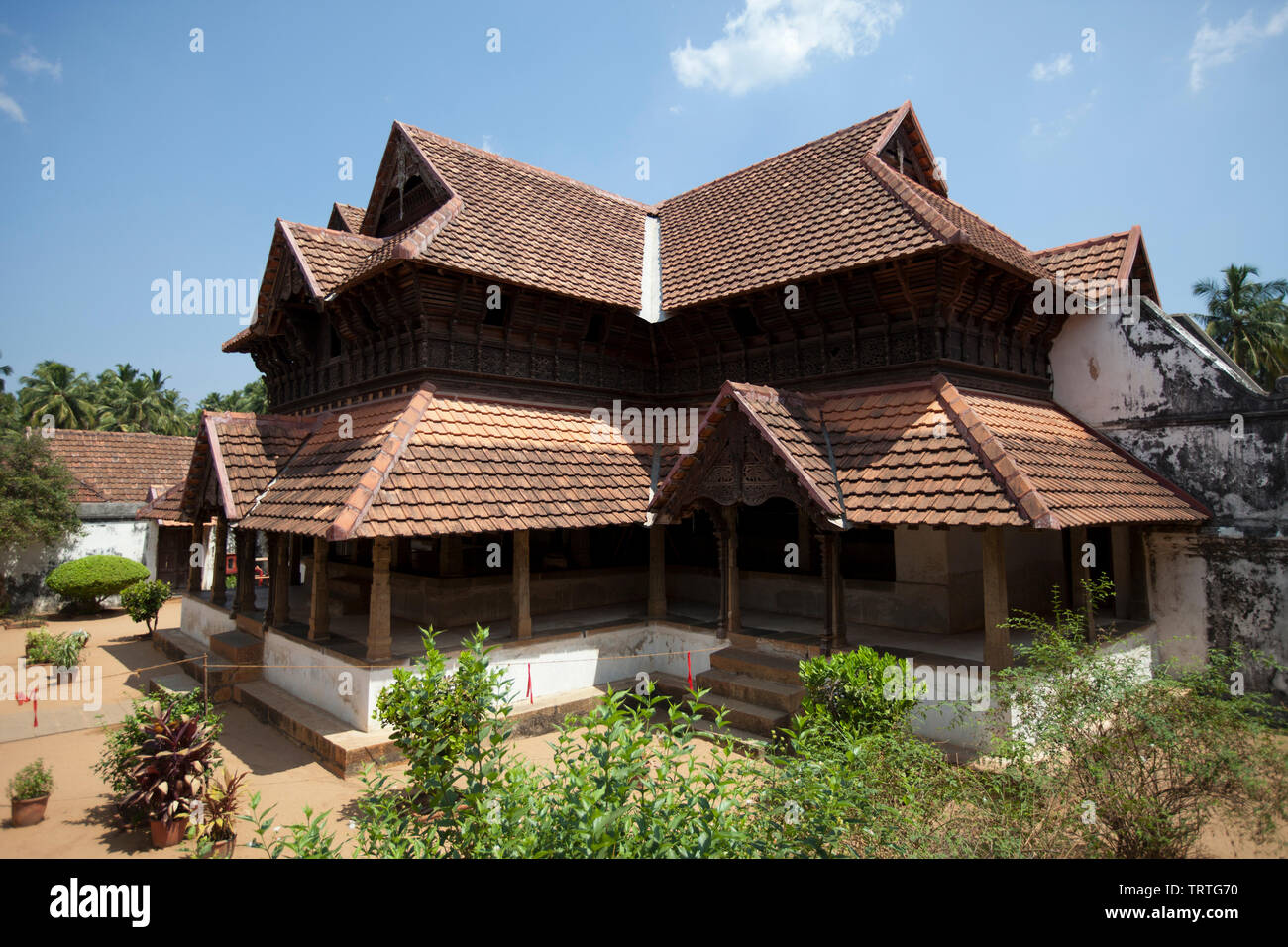The ancient wooden palace Padmanabhapuram of the maharaja in Trivandrum ...