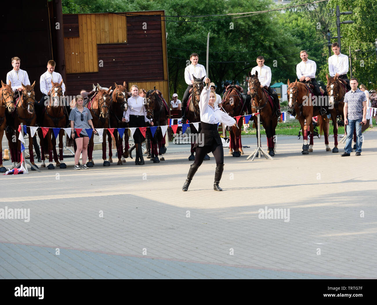 Saber exercises hi-res stock photography and images - Alamy
