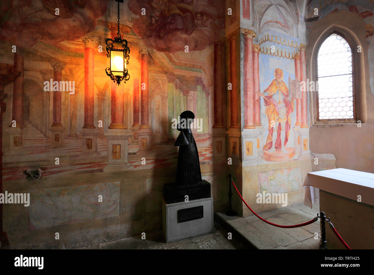 Interior of the Chapel, Bled Castle, Lake Bled, Bled town, Julian Alps ...