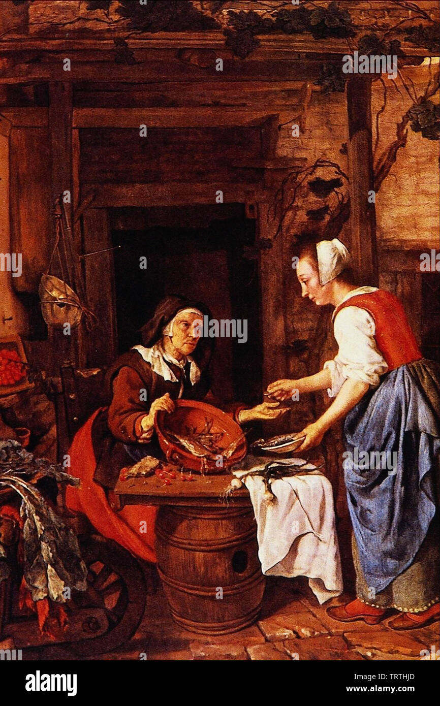 Old woman selling fish hi-res stock photography and images - Alamy