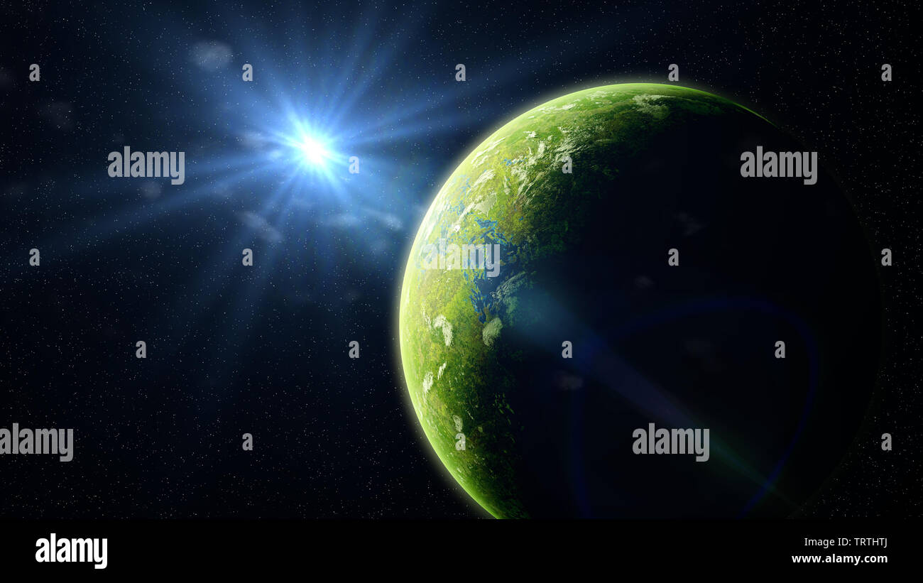 Alien planet jungle hi-res stock photography and images - Alamy