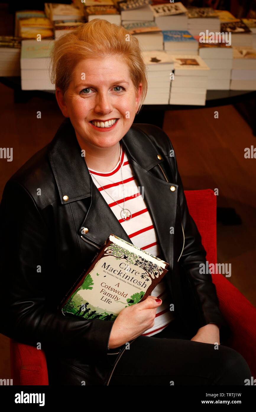 Clare Mackintosh, with her new book, A Cotswold Family Life Stock Photo ...