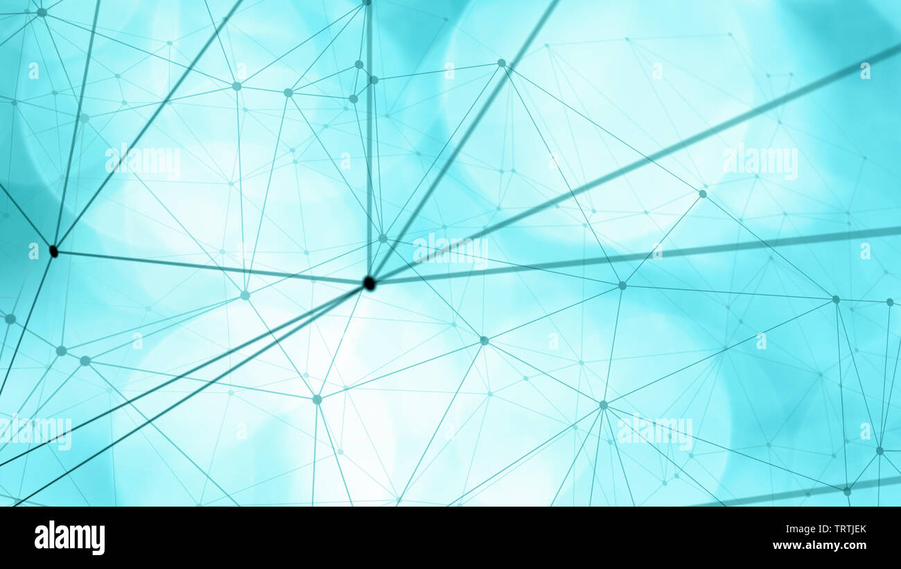 Random dots connected lines abstract Stock Photo - Alamy