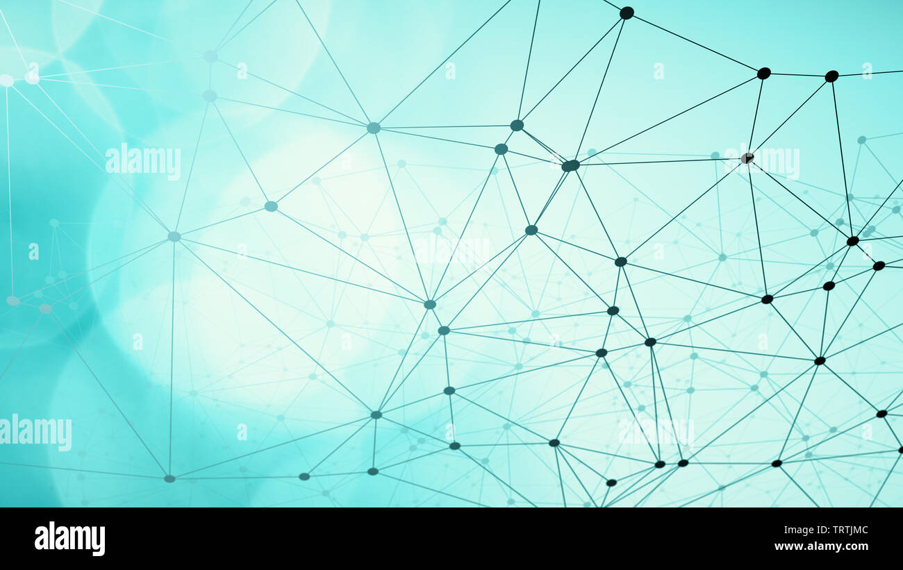 Digital technology, neural network abstract shapes Stock Photo - Alamy