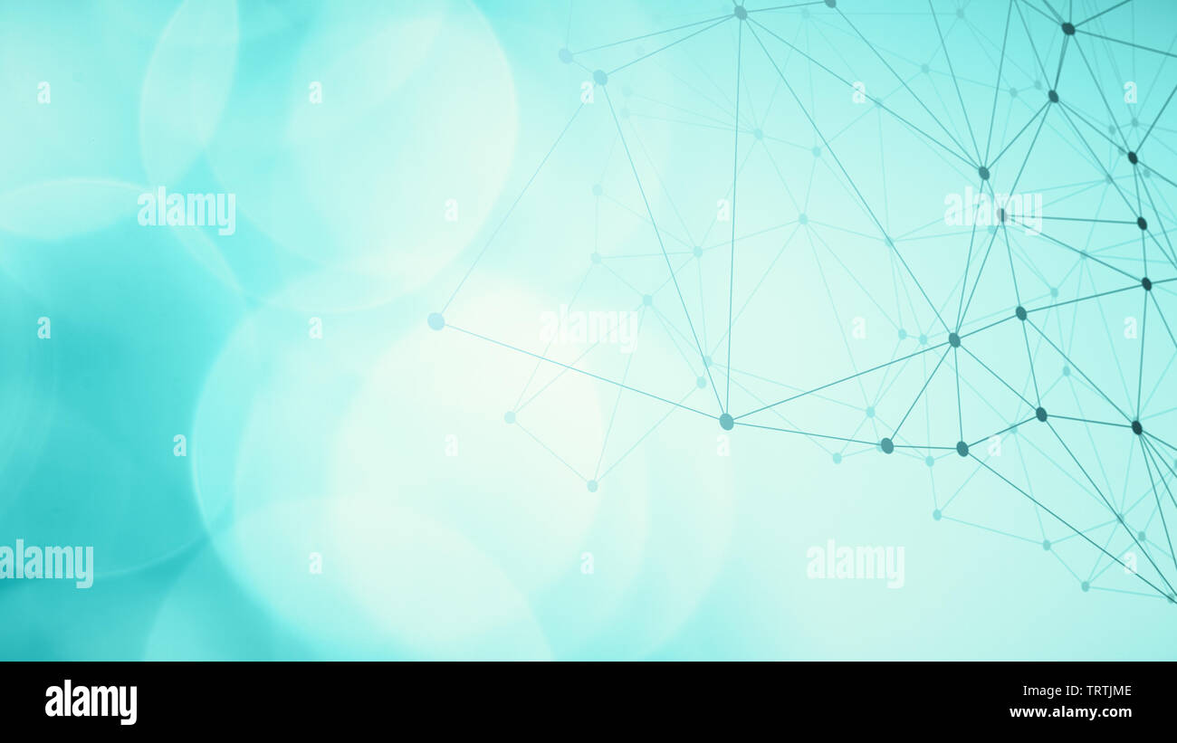 Artificial neural network machine learning background concept Stock ...