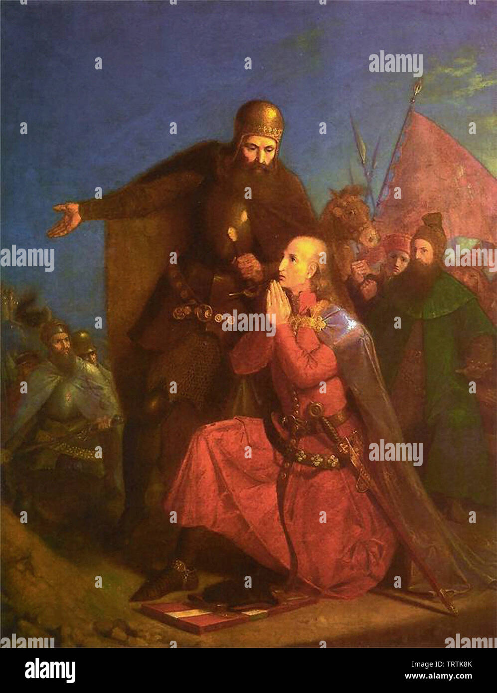 Jan Matejko - Jagiello With Witold Stock Photo - Alamy