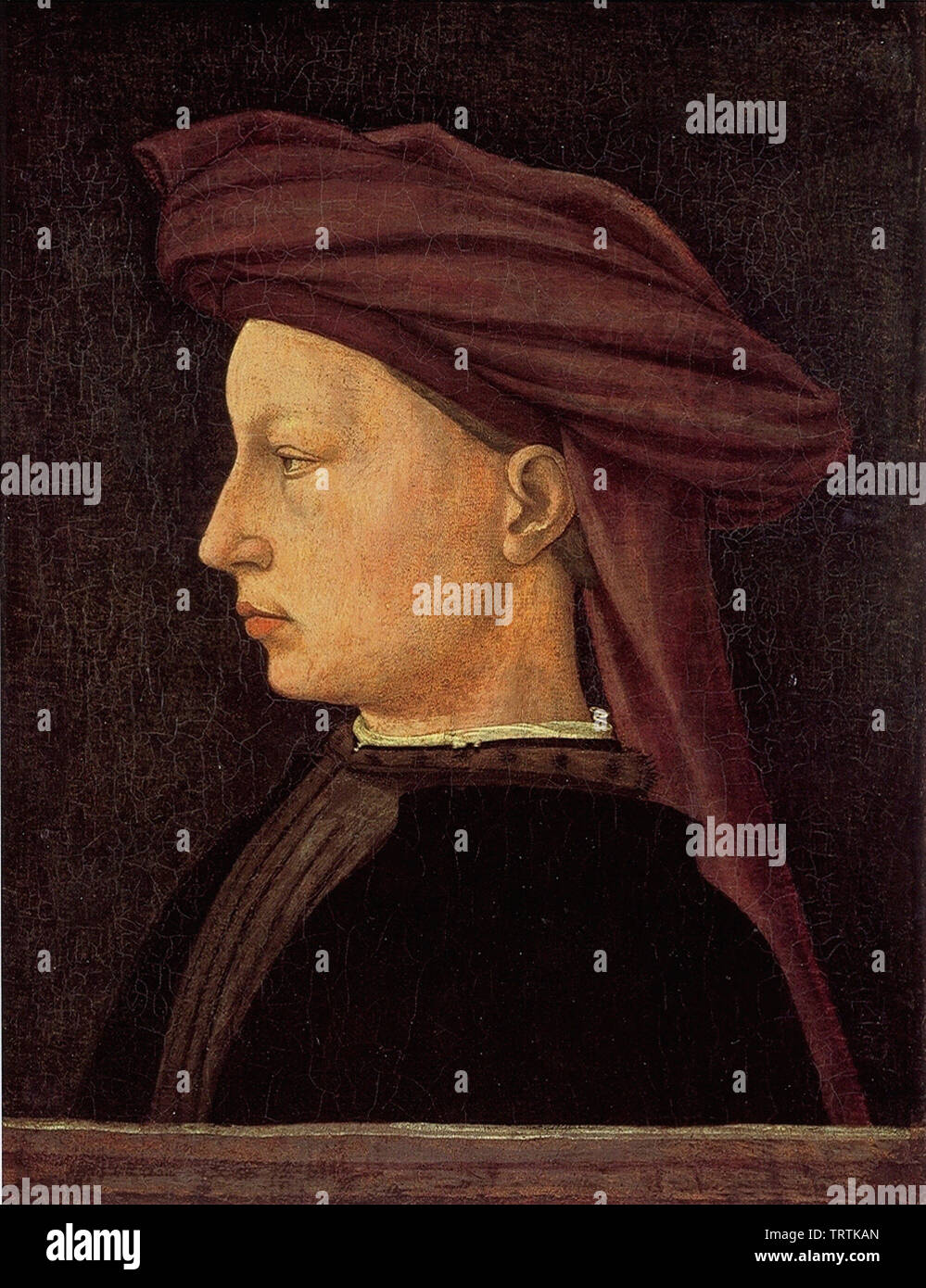 Masaccio - Portrait Young Woman 1425 Stock Photo - Alamy
