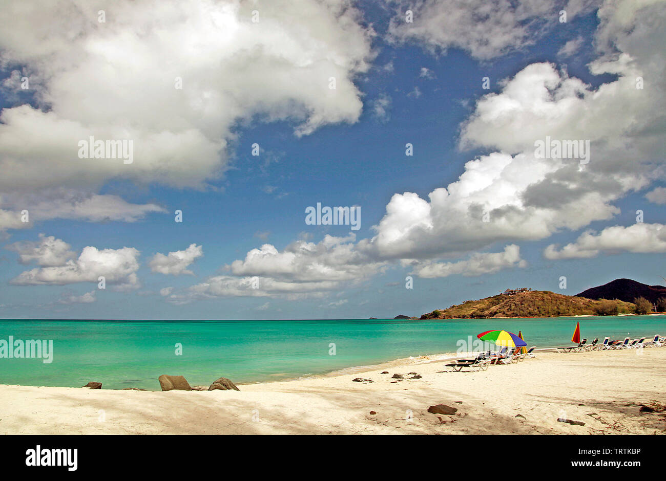 Caribbean island life Stock Photo - Alamy