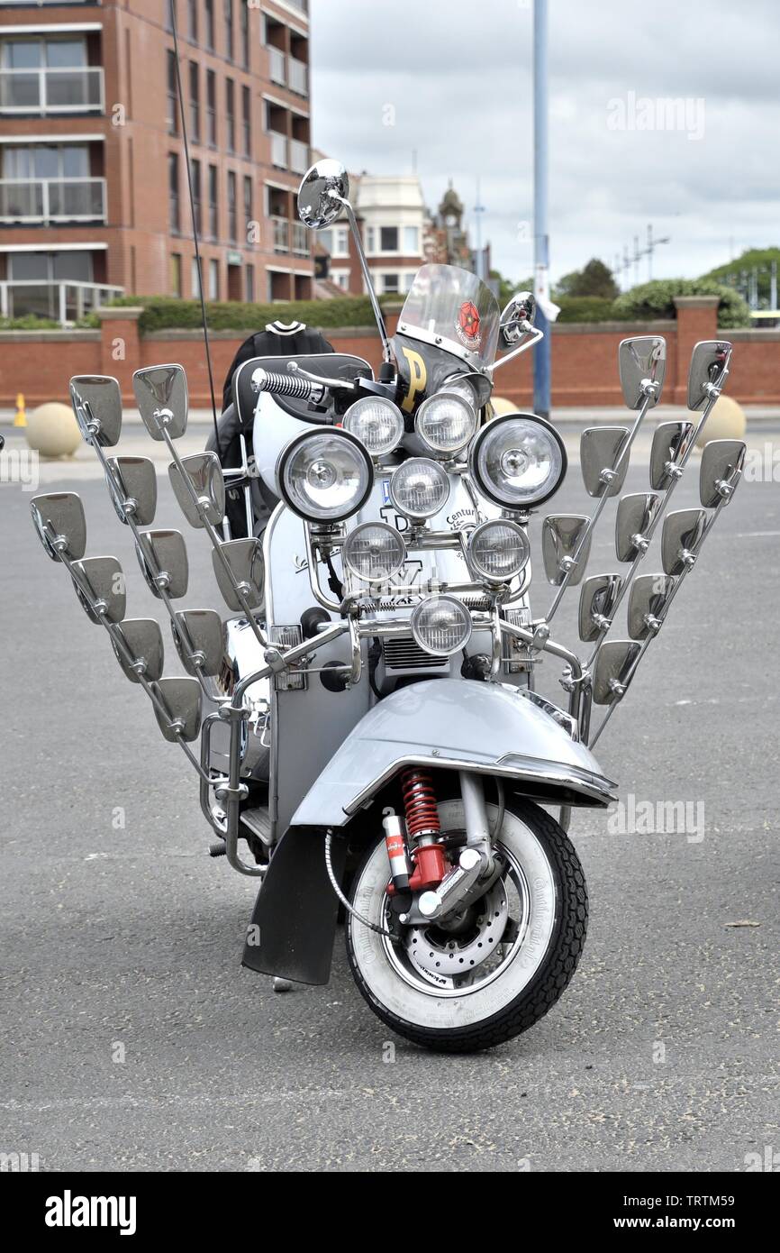 Modern scooter in old mods style hi-res stock photography and images ...