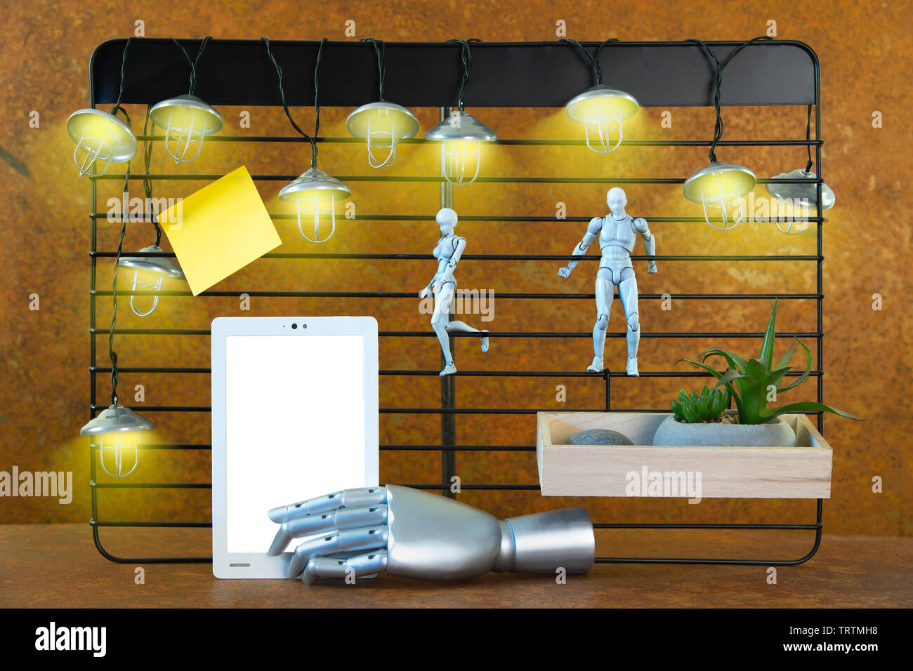 Real robotic hand black hi-res stock photography and images - Alamy