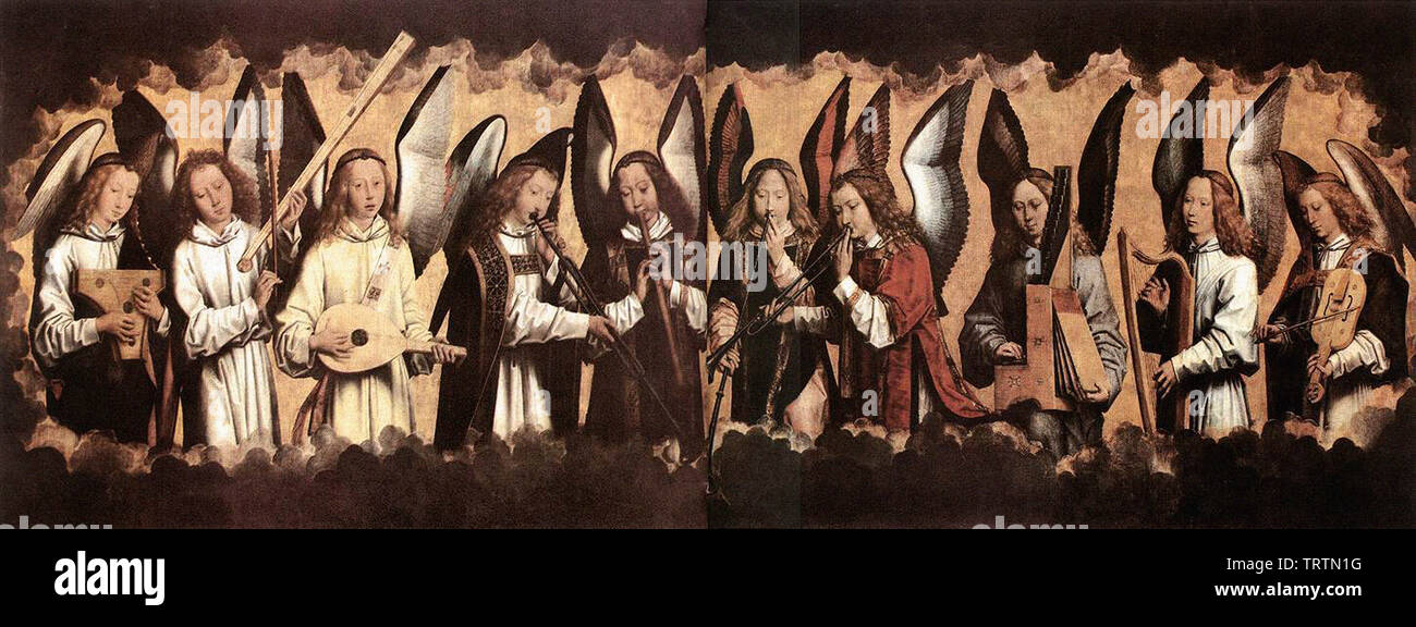 Angels with musical instruments hi-res stock photography and images - Alamy