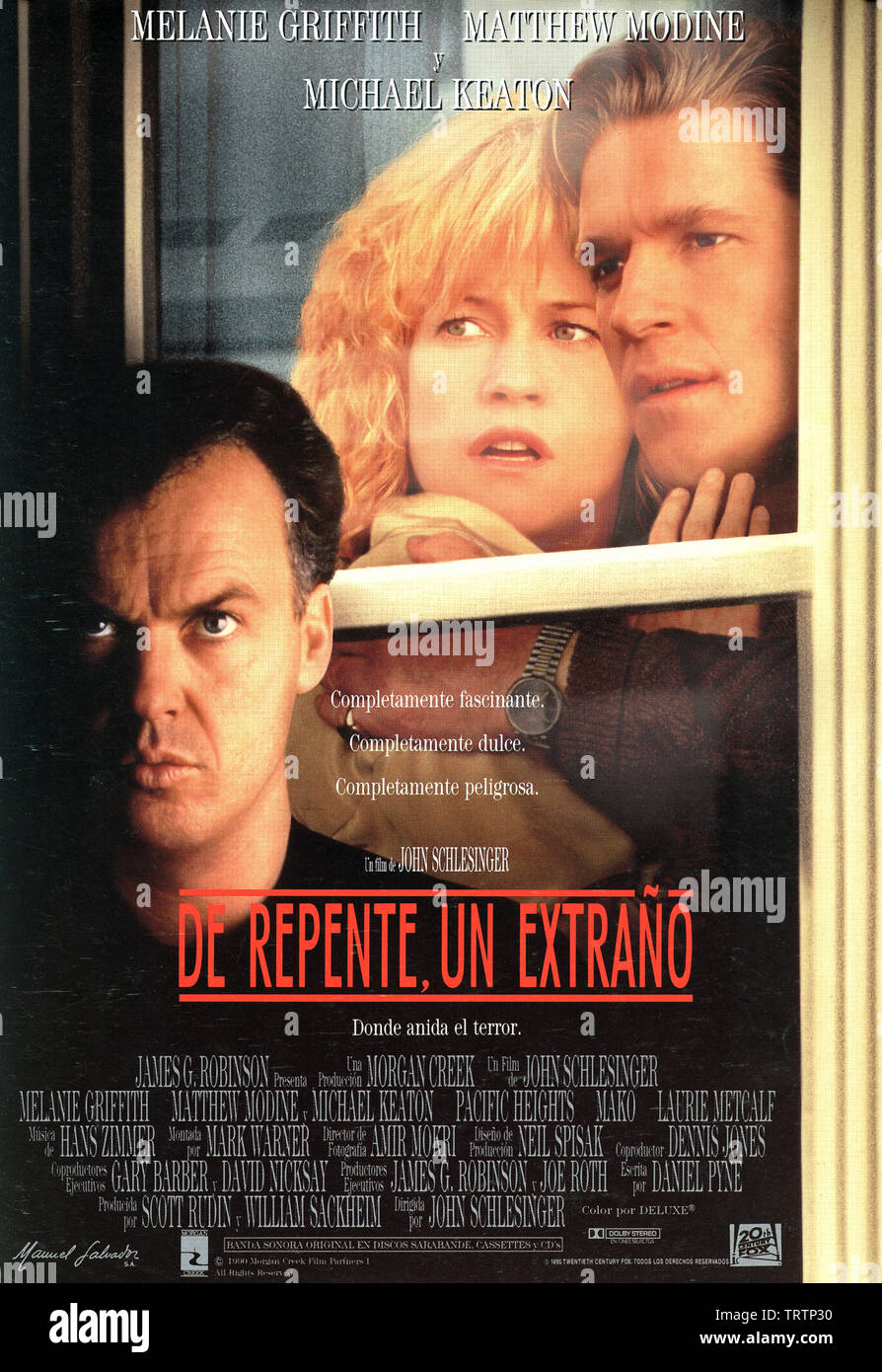 PACIFIC HEIGHTS (1990). Copyright: Editorial use only. No merchandising ...