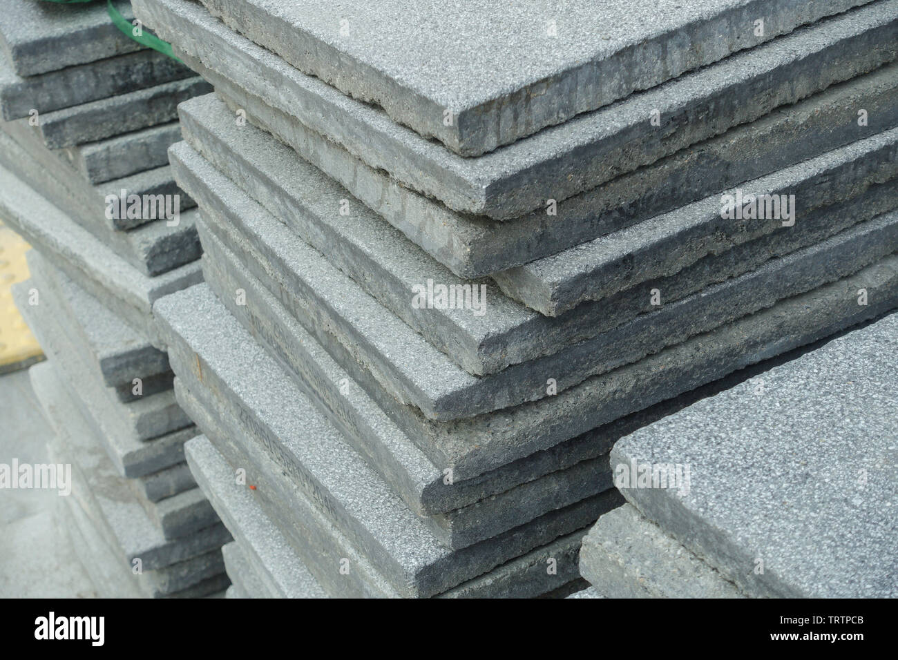 Cement pad overlaid Stock Photo - Alamy