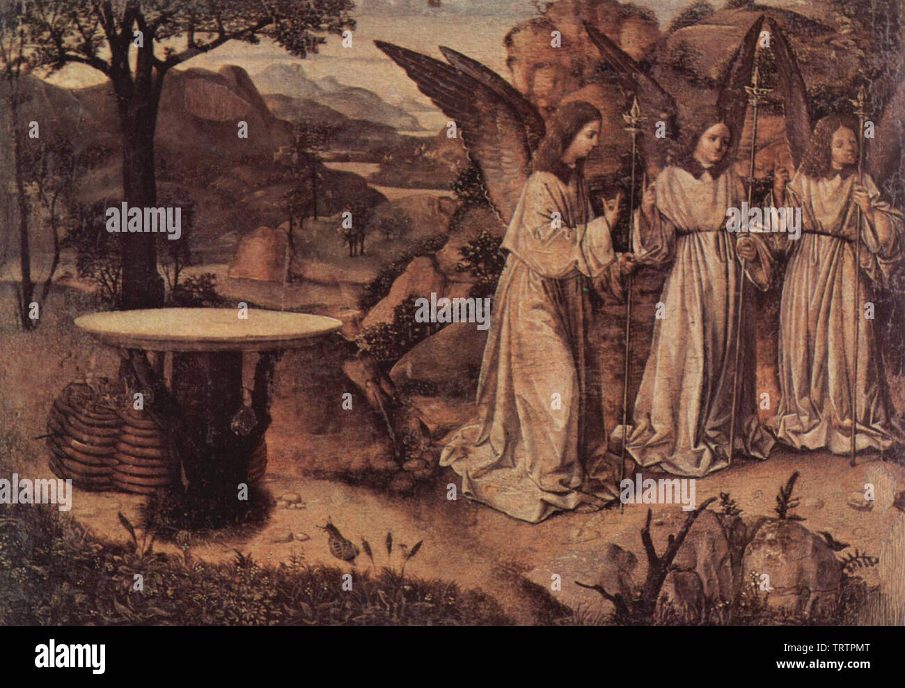 Abraham and the three angels hi-res stock photography and images - Alamy