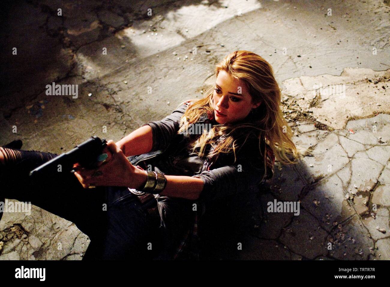 Amber Heard Drive Angry Gun