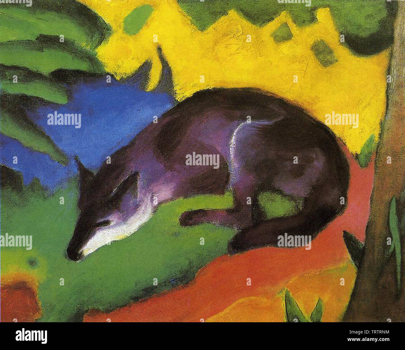 Franz Marc - Blue Fox 1911 Stock Photo - Alamy