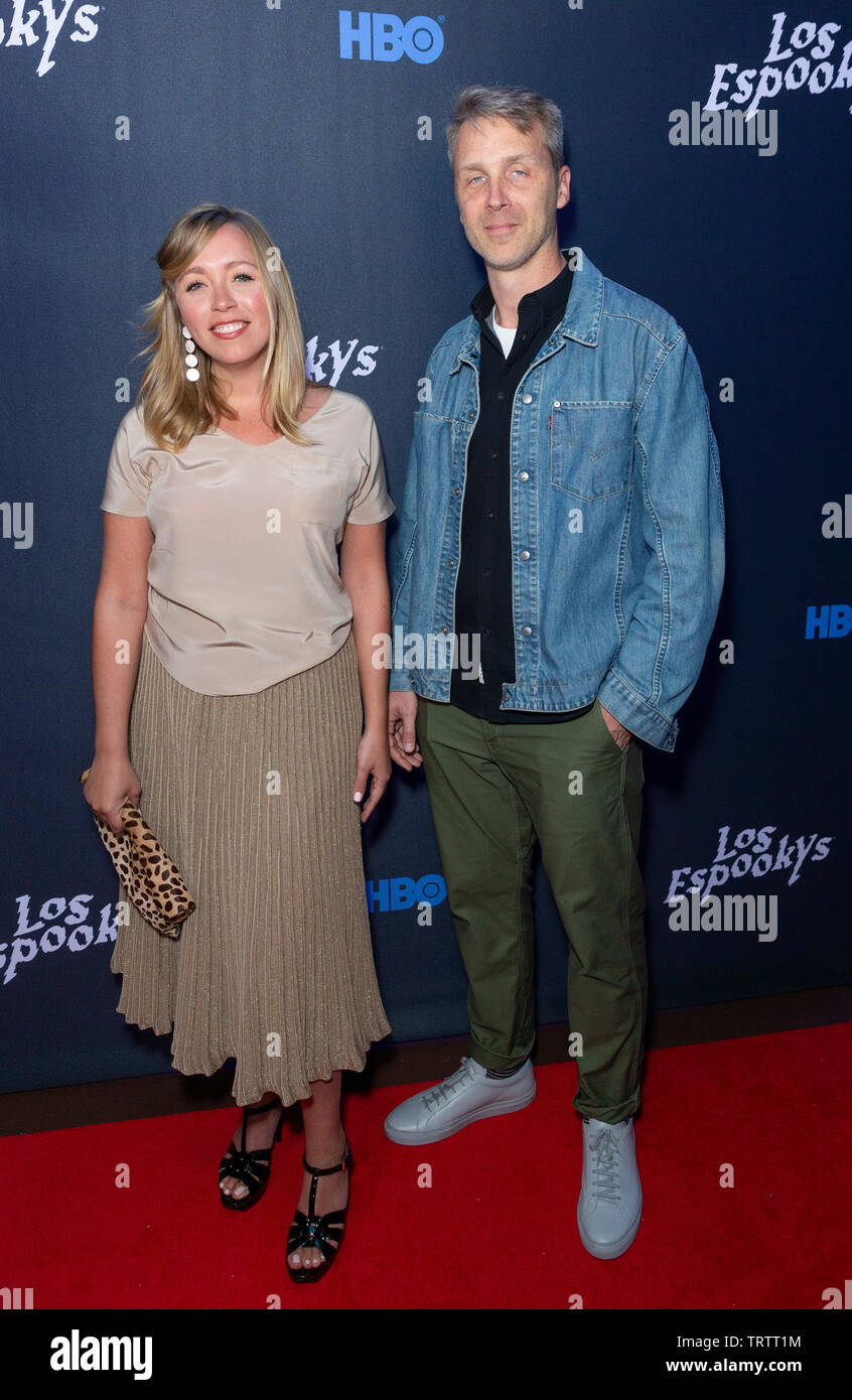 New York, NY - June 10, 2019: Alice Mathias and Nate Young attend Los ...
