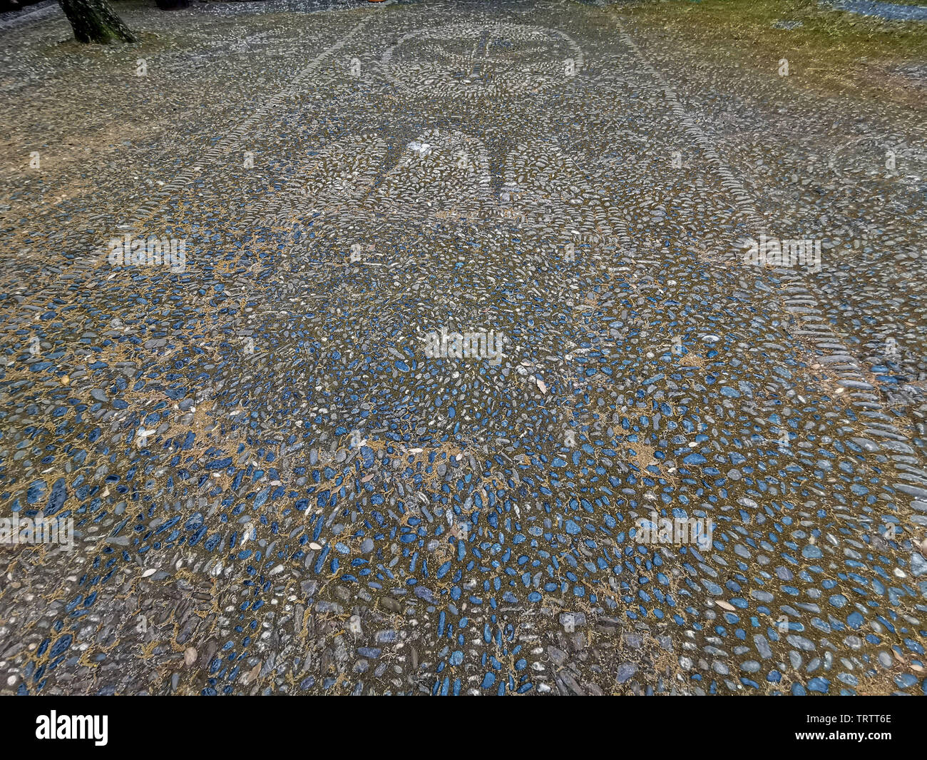 Roman Stones path in Italy detail Monterosso al Mare Italy saint ...