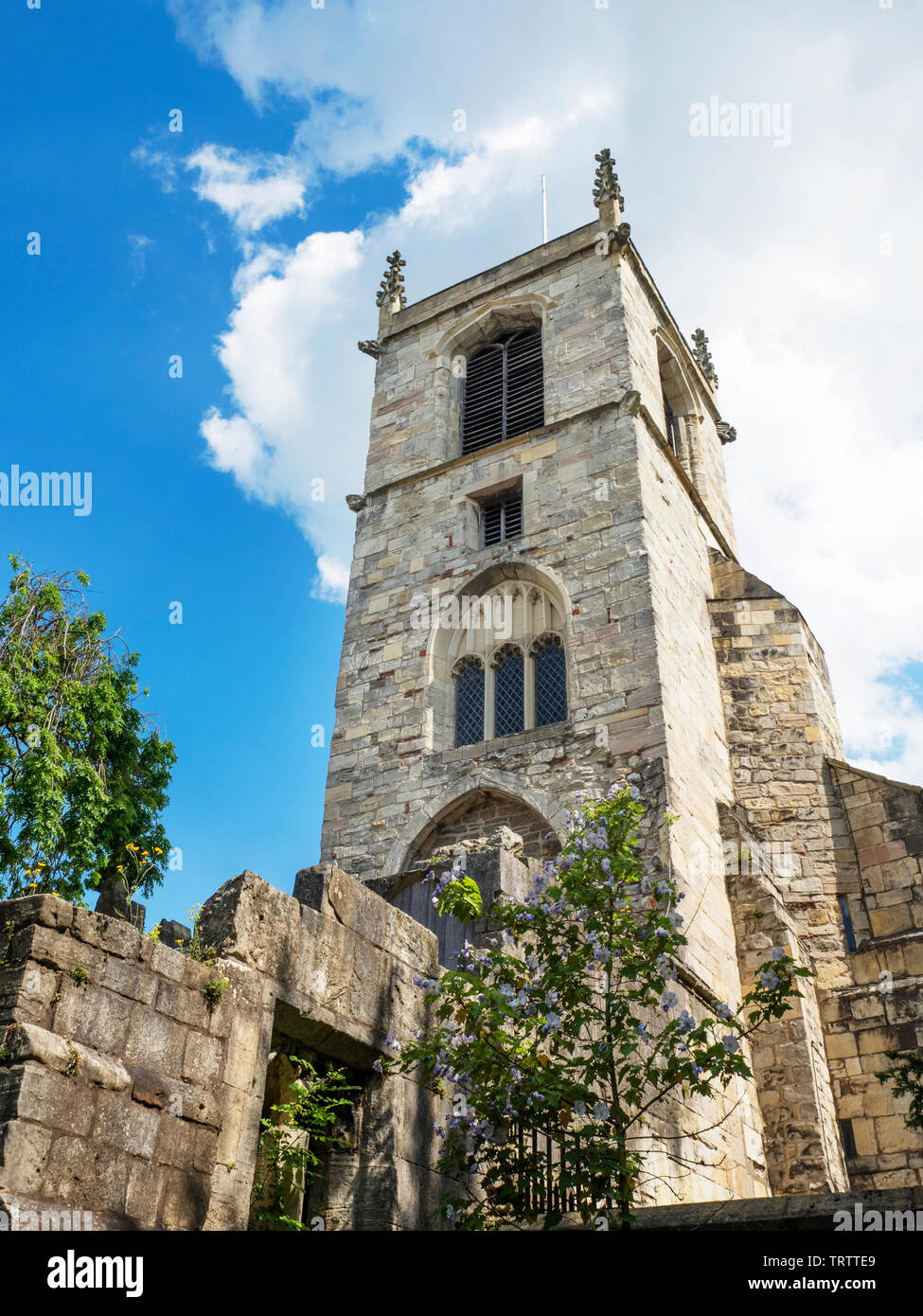 St Olave mainly 15th century parish church in York in Museum Gardens ...