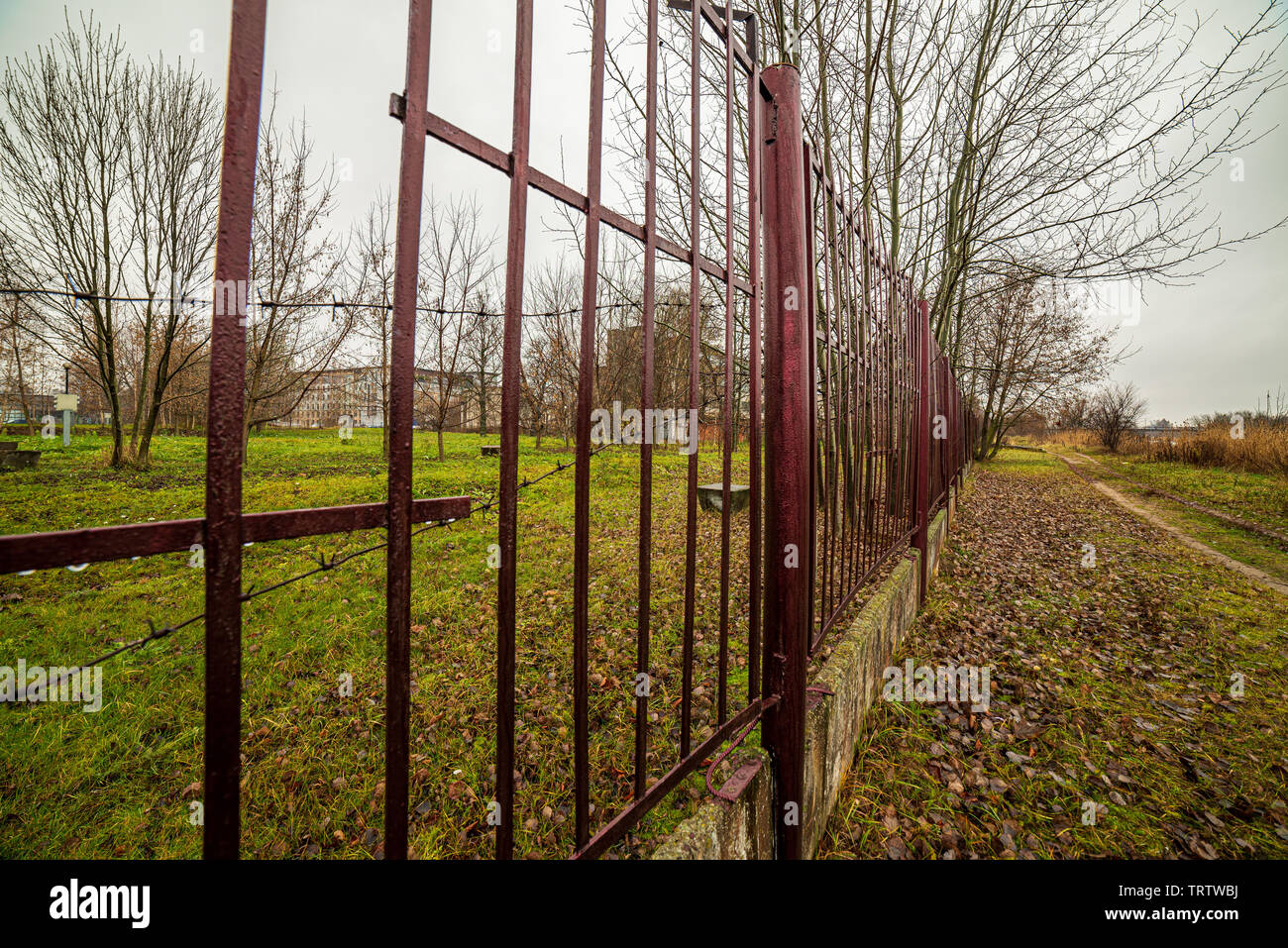 metal chain and wire rope holding bridge in place. steel construction ...