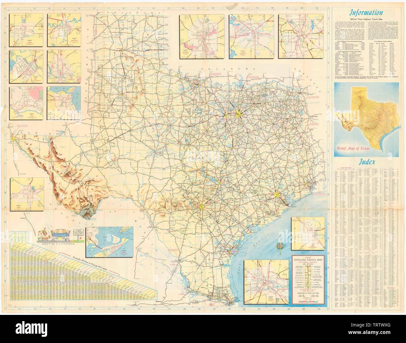 1956 map hi-res stock photography and images - Alamy