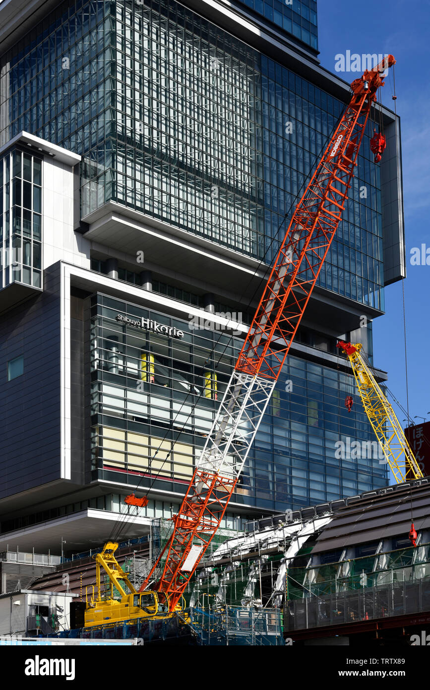 Construction in Shibuya Tokyo Japan Stock Photo - Alamy