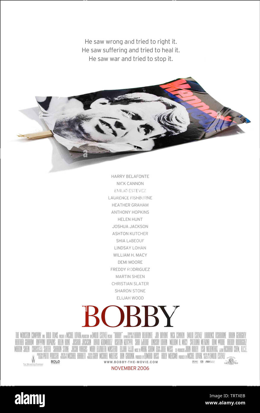 BOBBY (2006). Copyright: Editorial use only. No merchandising or book ...
